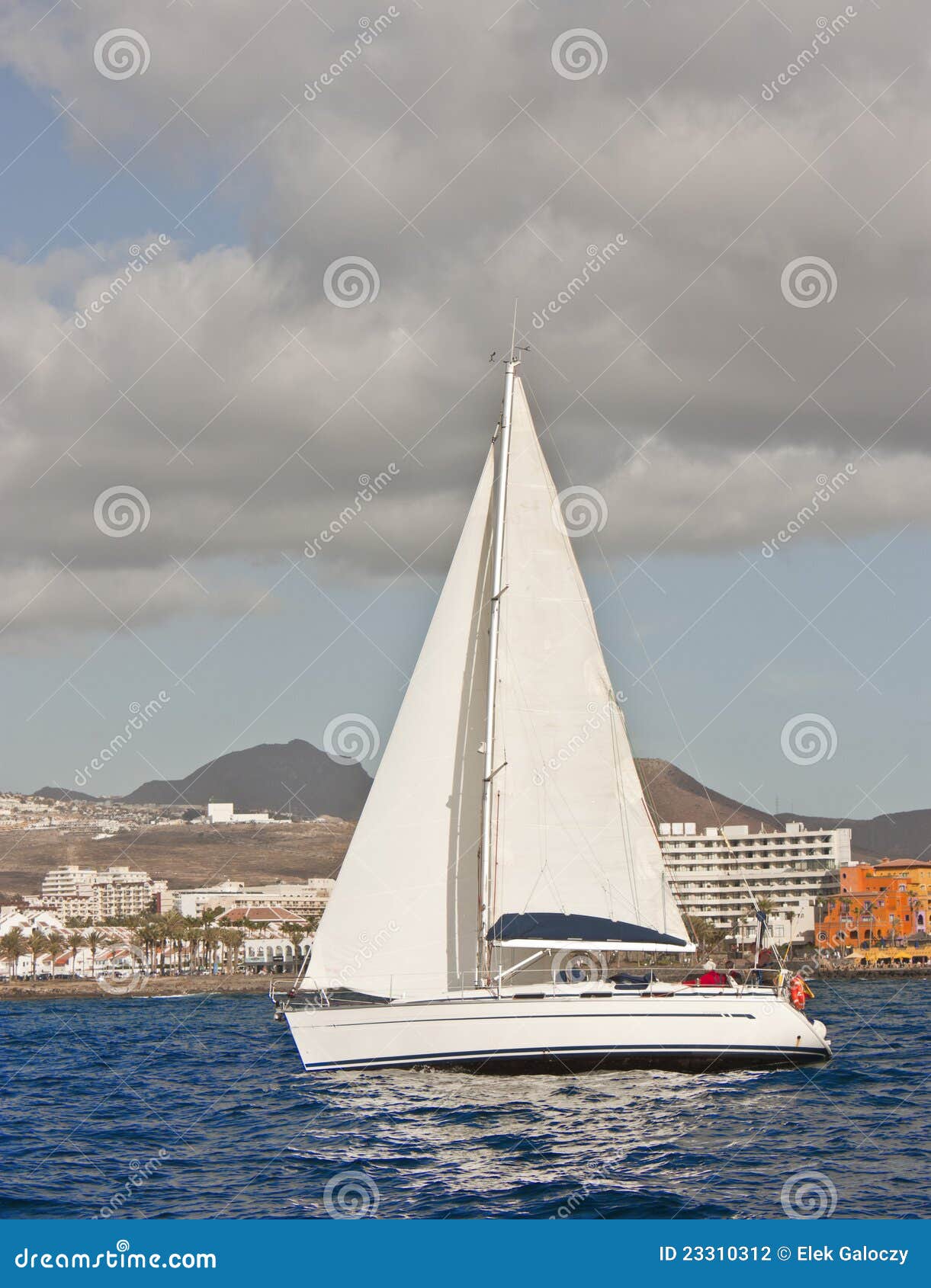 WHITE SAILS stock photo. Image of nautical, mast, ship - 23310312
