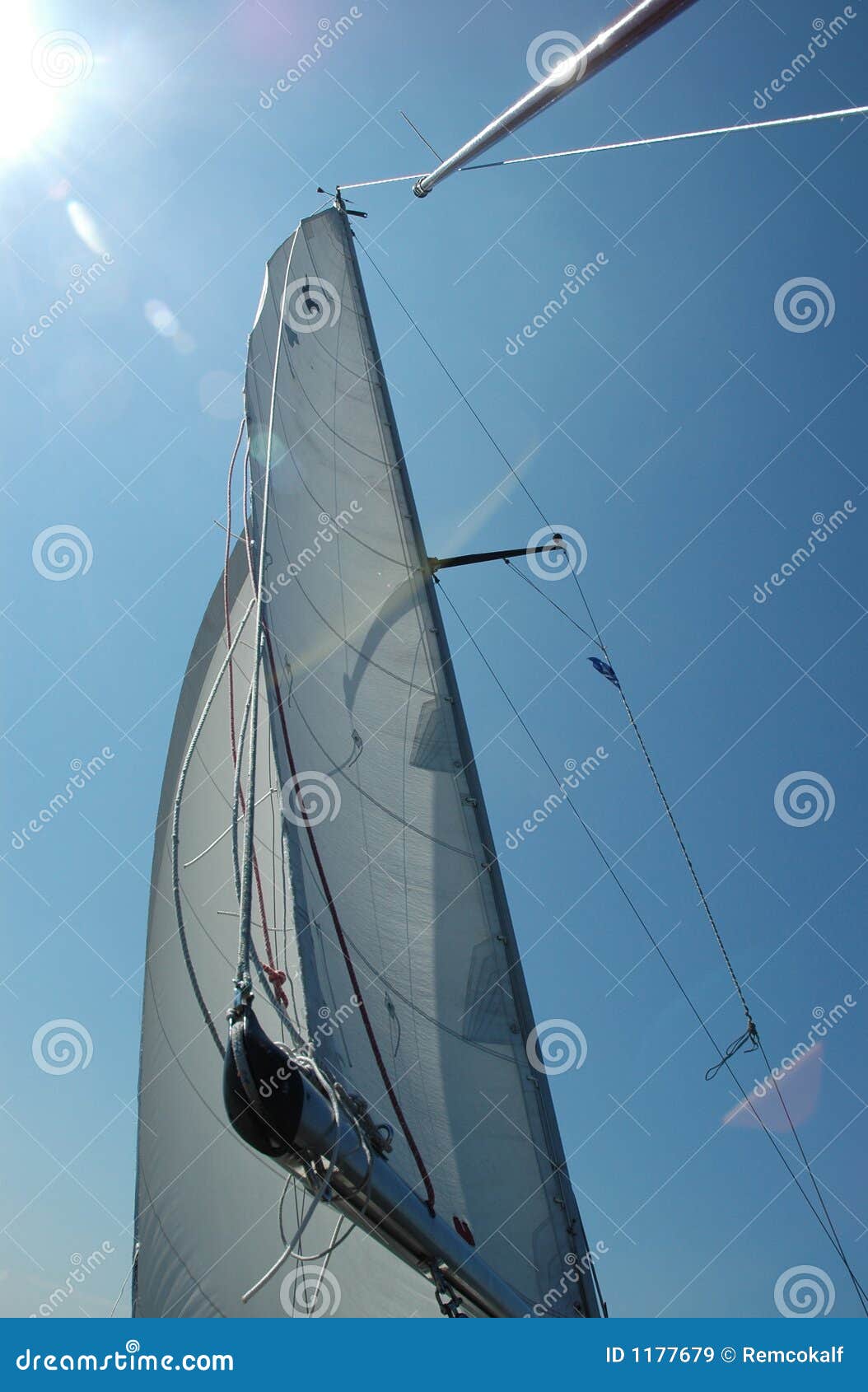 White sails in the sun stock image. Image of sailing, sail - 1177679