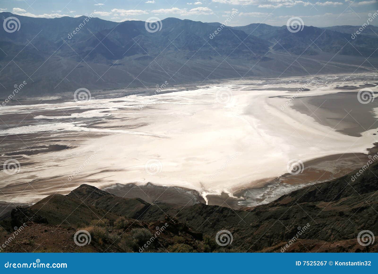 White Salt Fields-Death Valley in California Stock Image - Image of ...