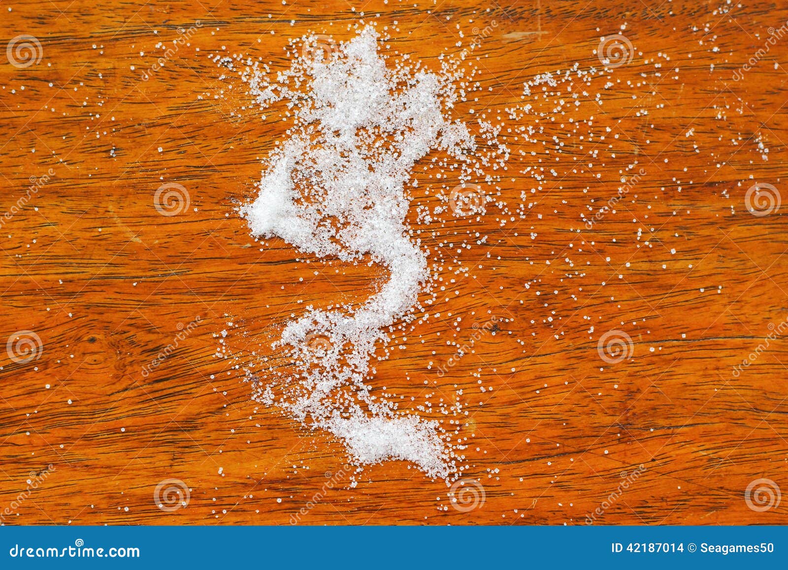 White salt on wooden floor stock photo. Image of natural - 42187014
