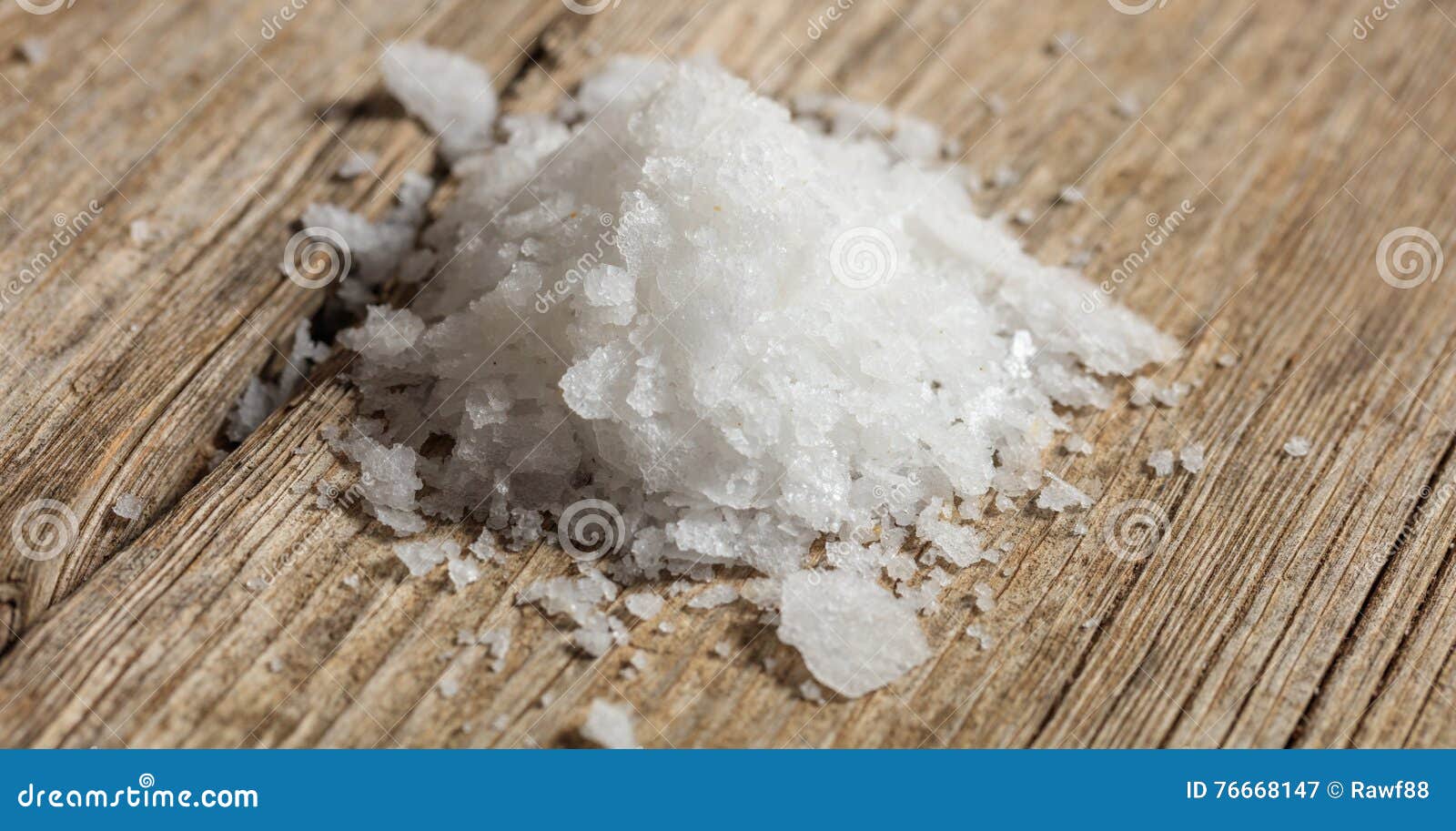 White Salt on a Wooden Table Stock Image - Image of health, food: 76668147