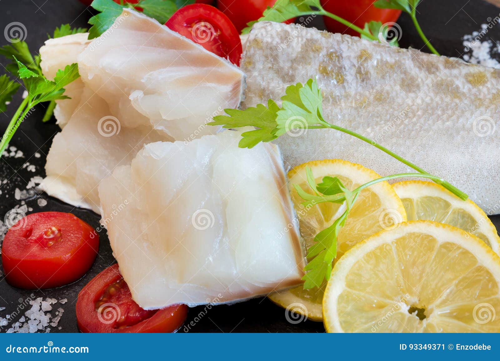 White salted codfish stock image. Image of bacalhau, seafood - 93349371