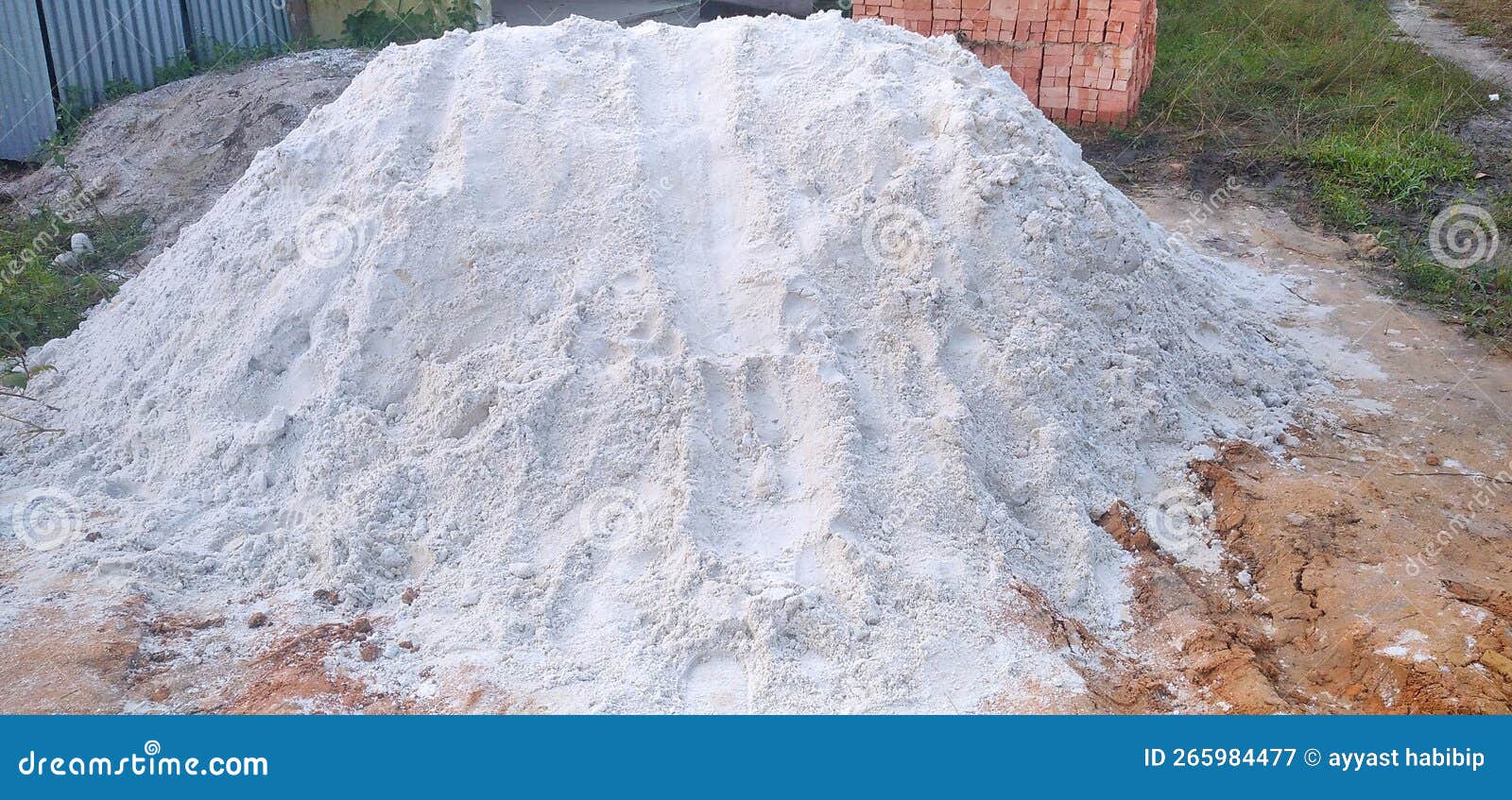 White Sand in a Construction Site Stock Image - Image of building ...