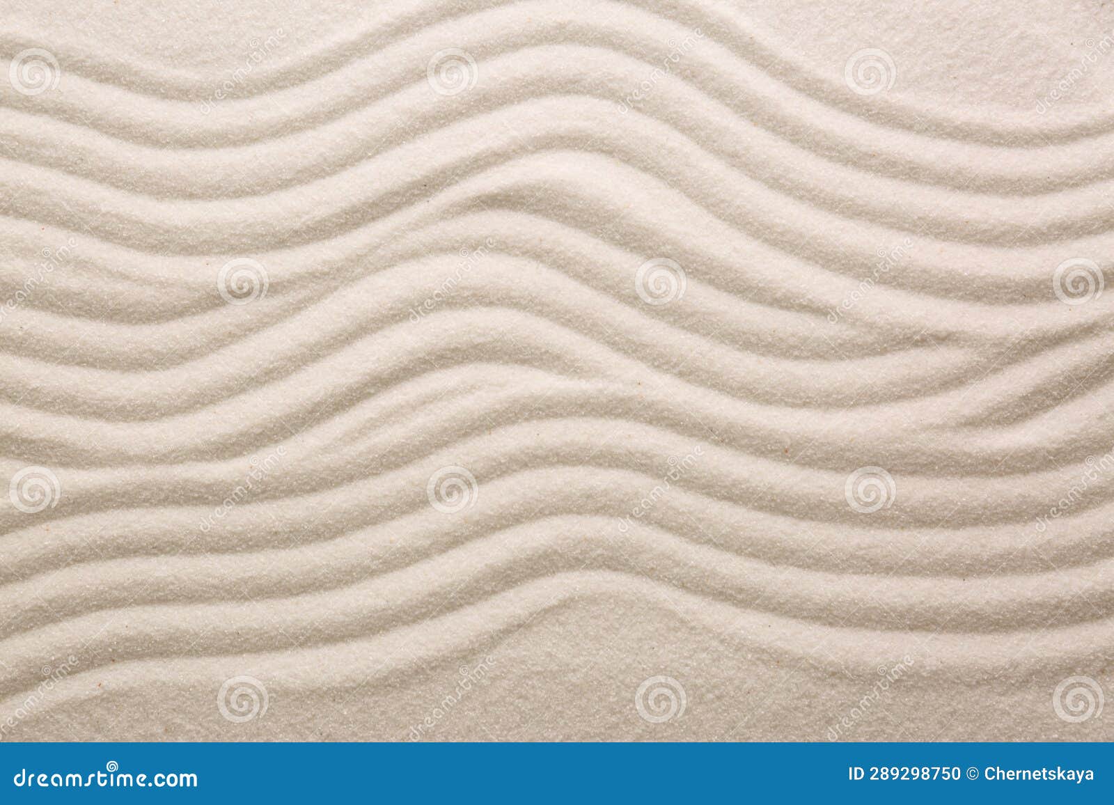 White Sand with Pattern As Background, Top View. Concept of Zen and ...