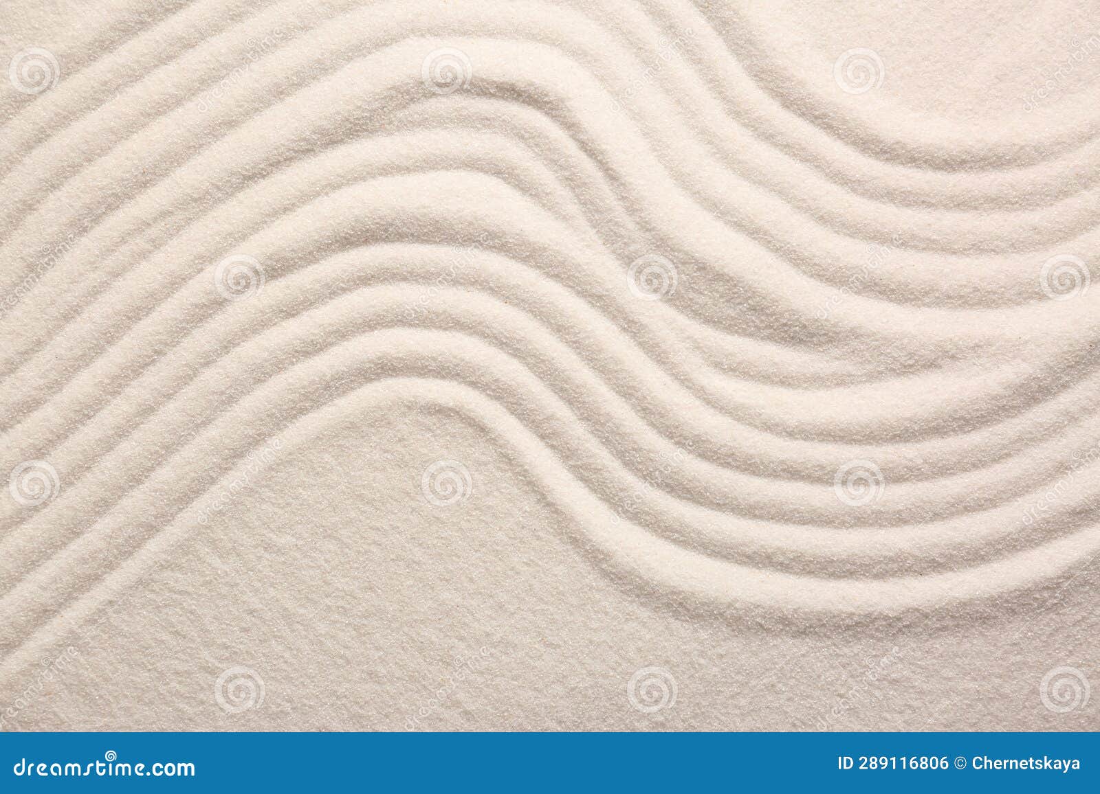 White Sand with Pattern As Background, Top View. Zen Concept Stock ...