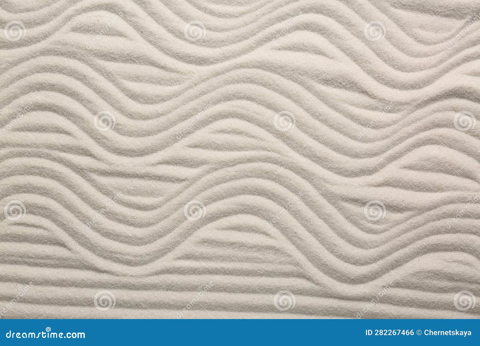 White Sand with Pattern As Background, Top View. Zen Concept Stock ...