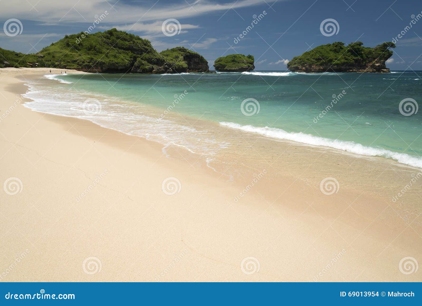 White Sands of Watu Karung Beach, Pacitan, Java, Indonesia Stock Photo ...