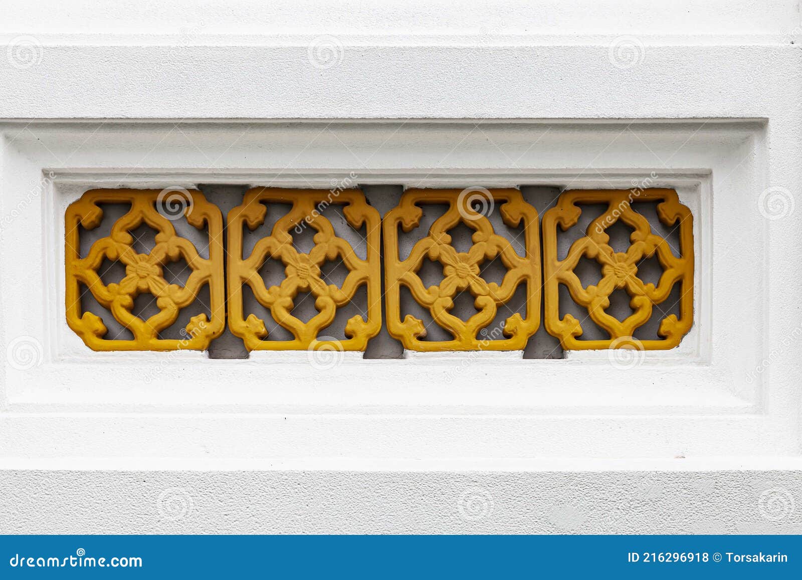Sandstone Fence Thai Temple Style Pattern and Background Seamless Stock ...