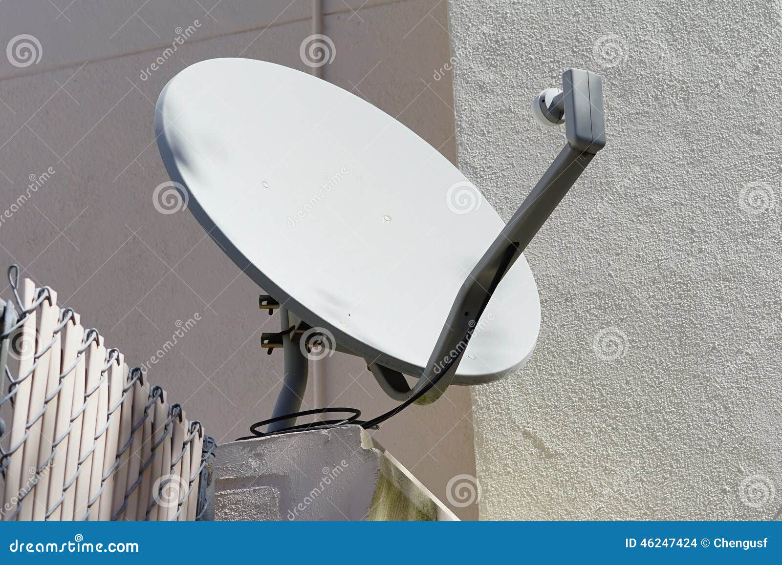 White satellite disk stock photo. Image of information - 46247424