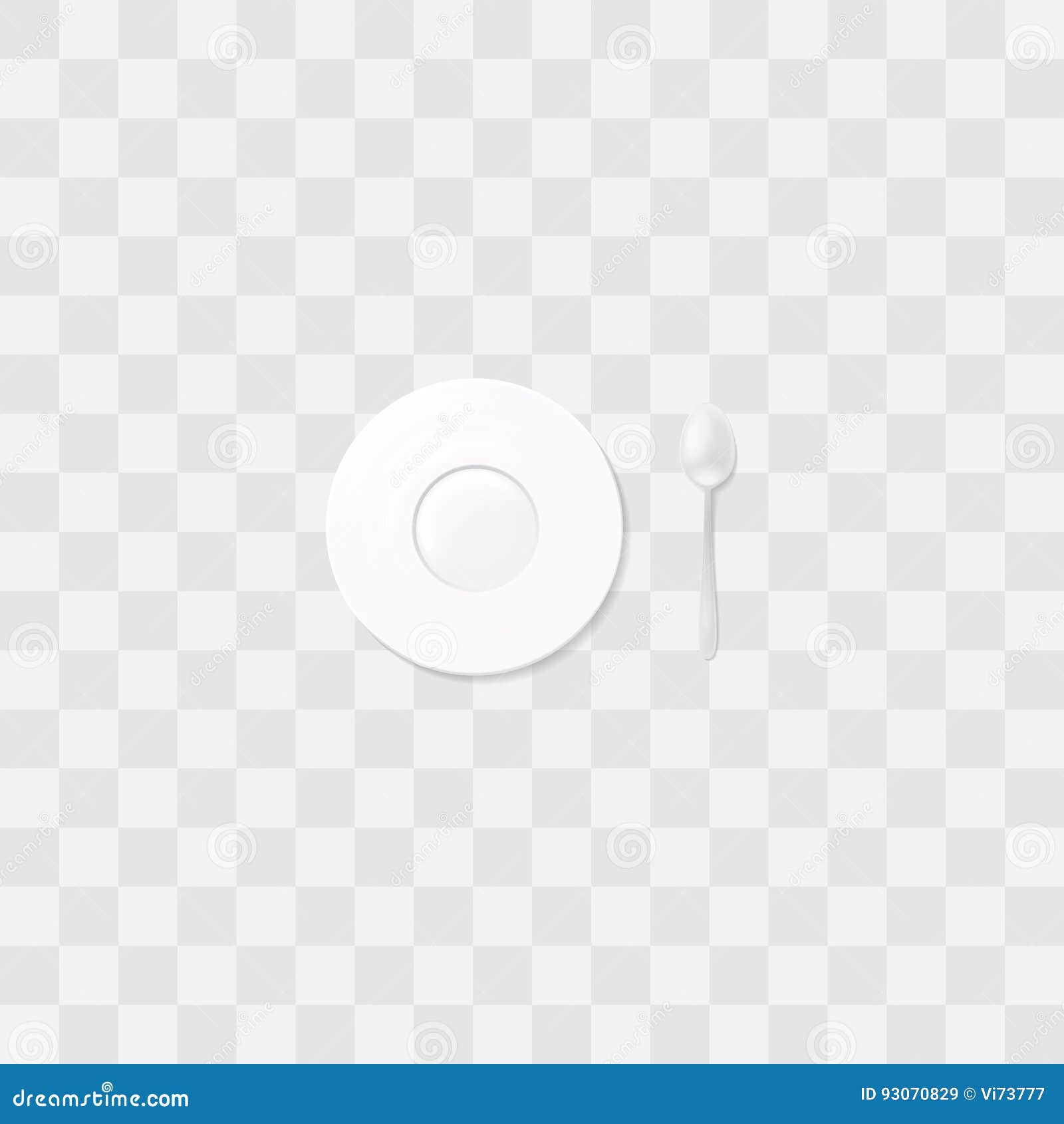 White Saucer With Golden Border Pattern Vector Illustration ...