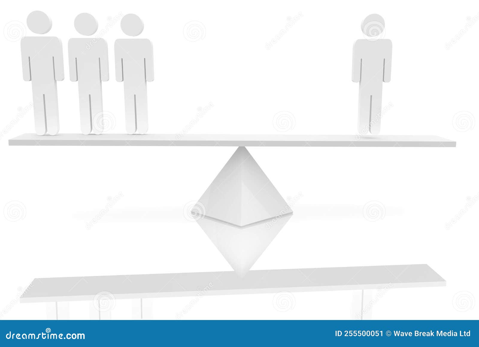 White Scales with Human Figures Stock Illustration - Illustration of ...
