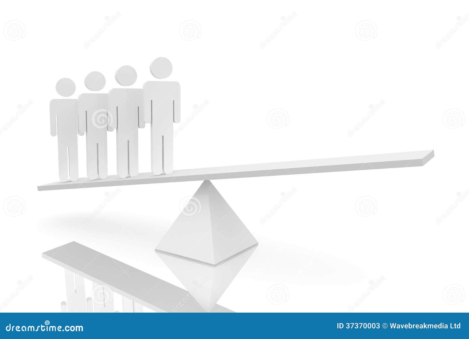 White Scales with Human Figures Stock Illustration - Illustration of ...