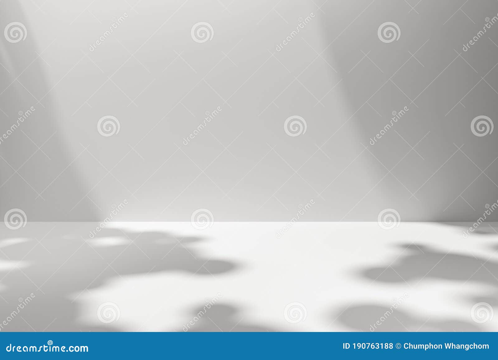 White Scene Backdrops Product Display on Simple Background with Sunny ...