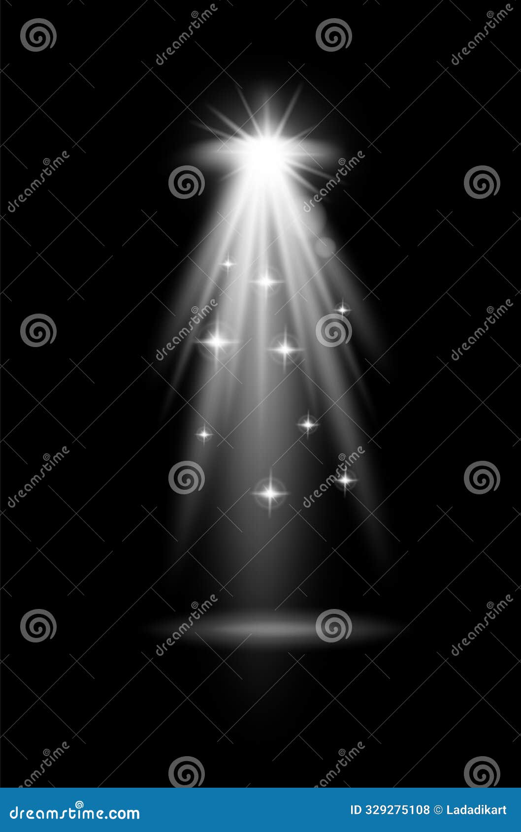 Realistic Spotlight 3D. Studio Lighting Effects, Spotlights And Softbox ...