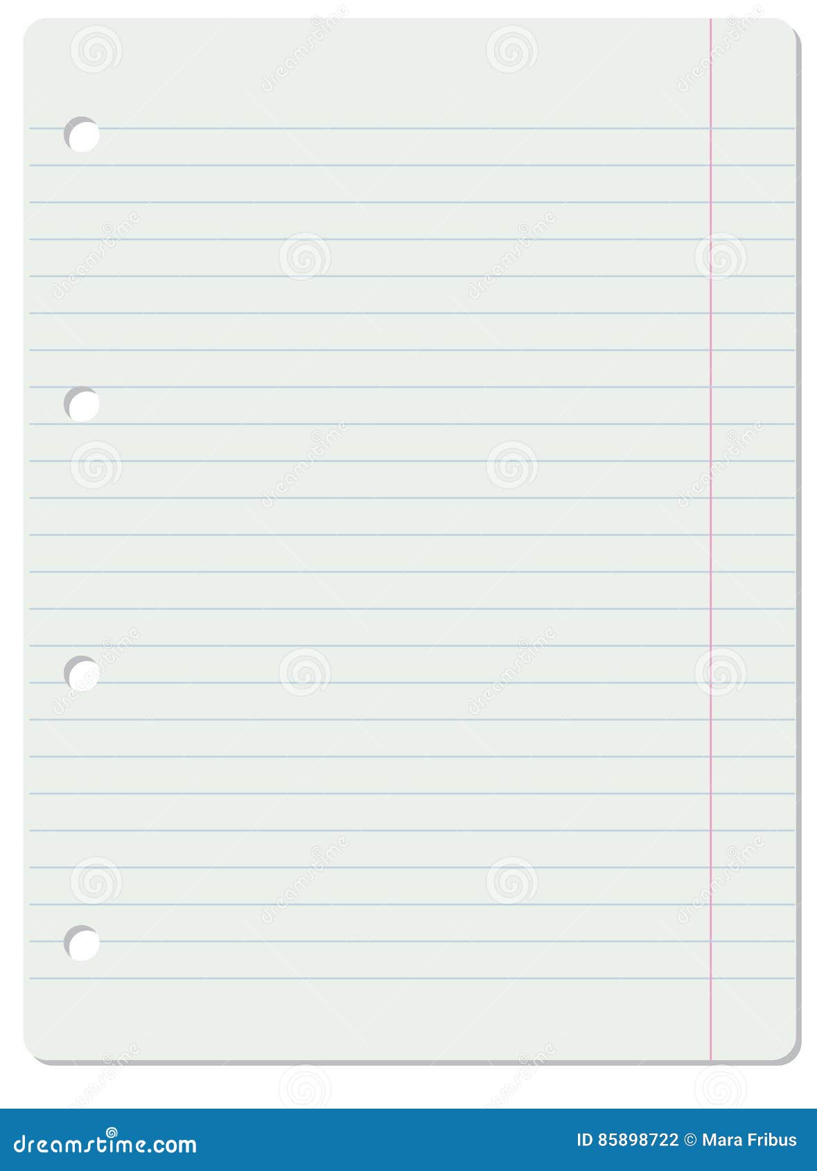 White school paper sheet stock vector. Illustration of notepaper - 85898722
