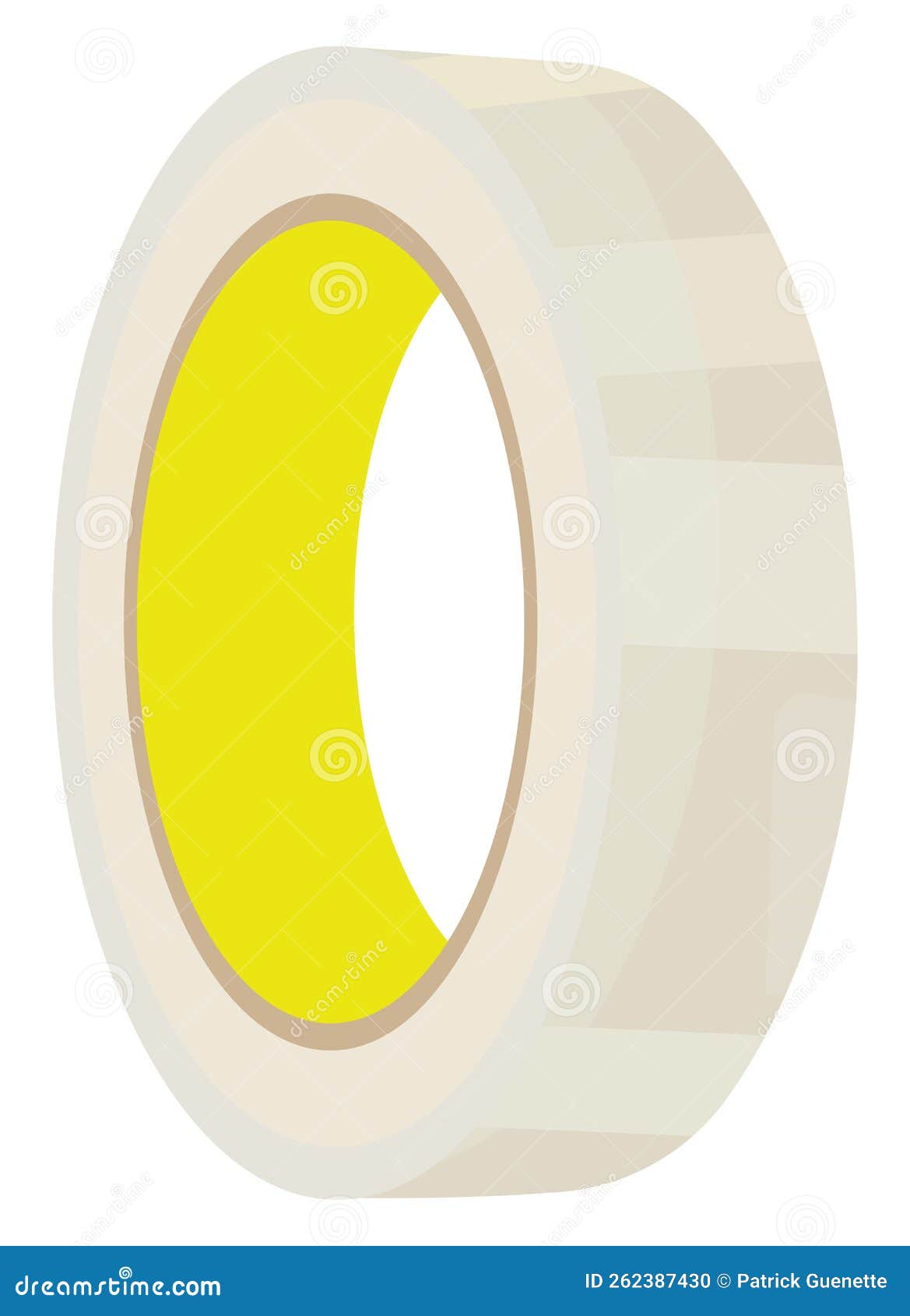 White Scotch Adhesive Tape Vector Illustration Isolated On White ...