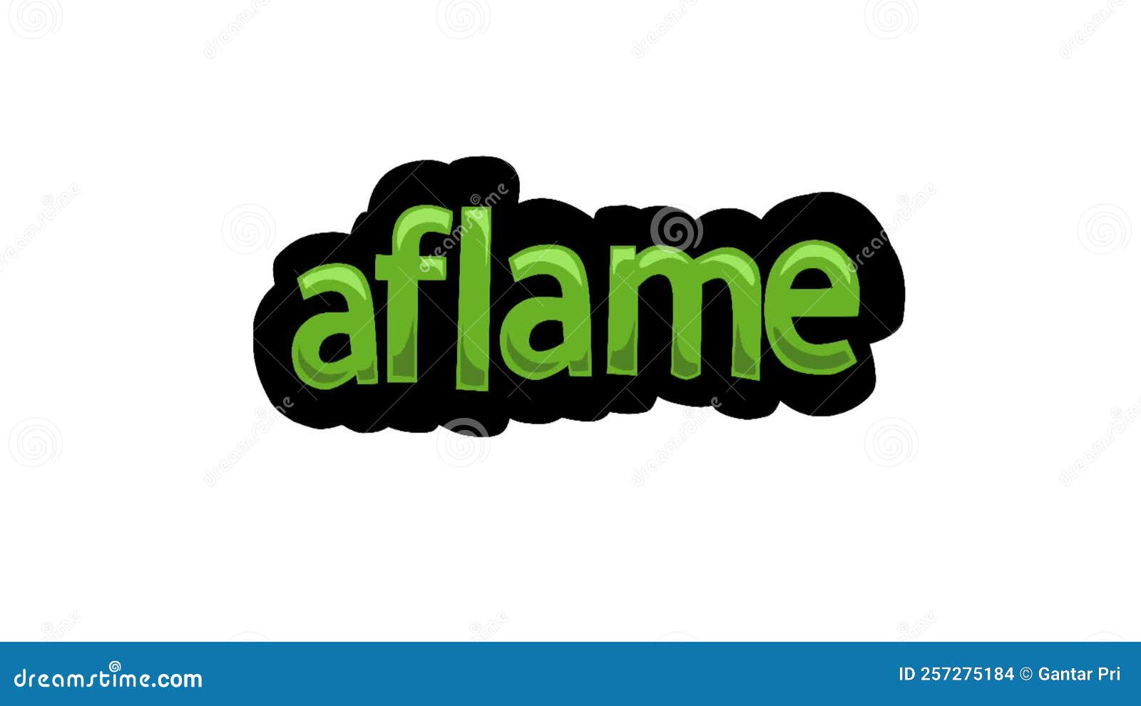 White Screen Animation Video Written AFLAME Stock Footage - Video of ...