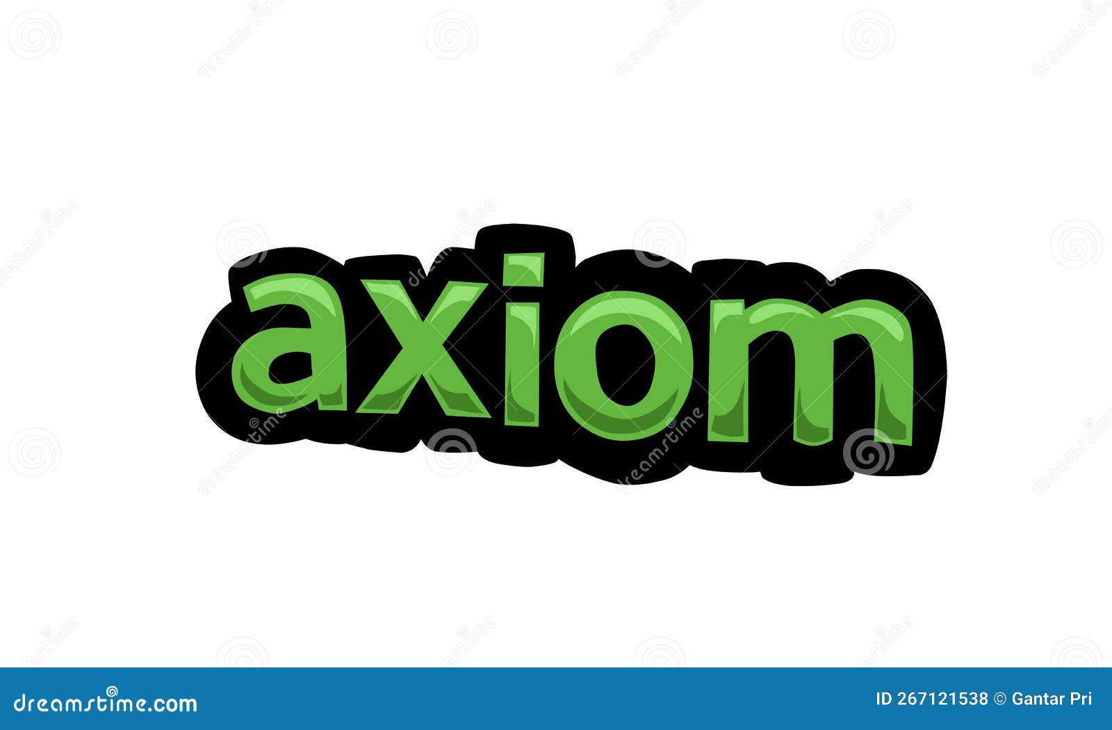 White Screen Animation Video Written AXIOM Stock Illustration ...