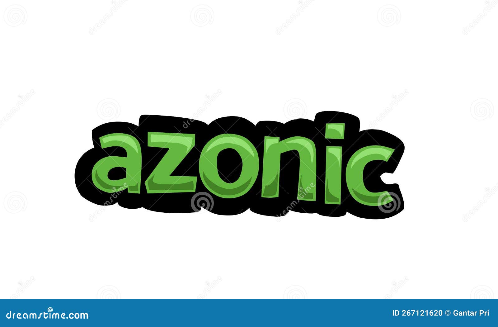 White Screen Animation Video Written AZONIC Stock Illustration ...