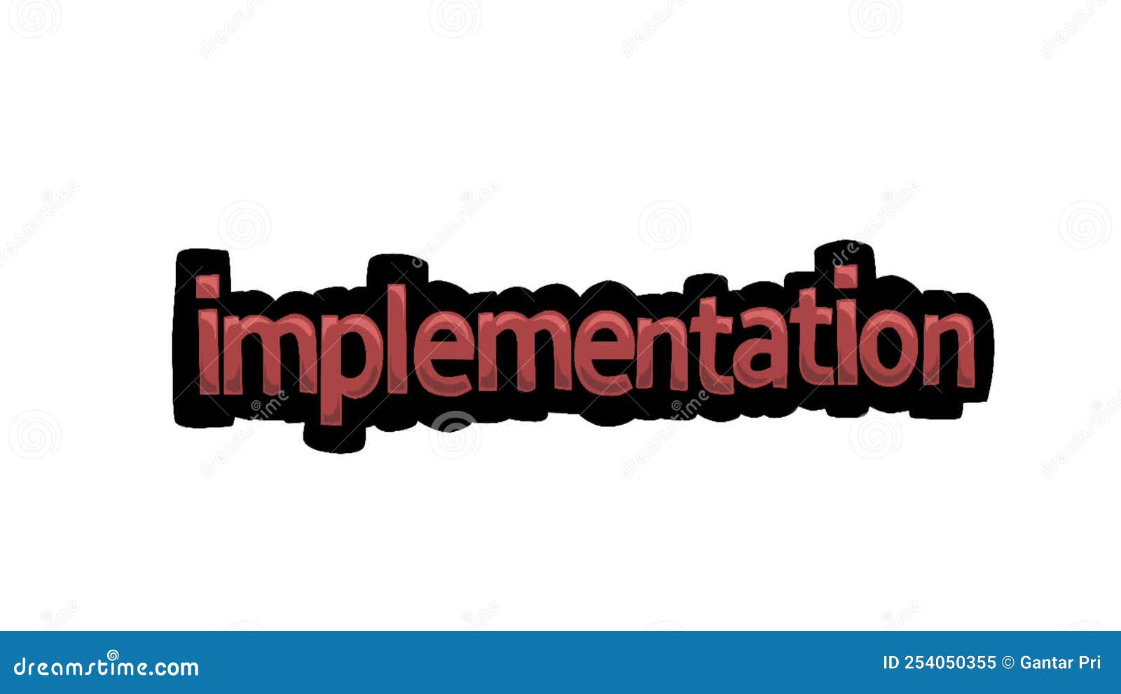 White Screen Animation Video Written IMPLEMENTATION Stock Video - Video ...