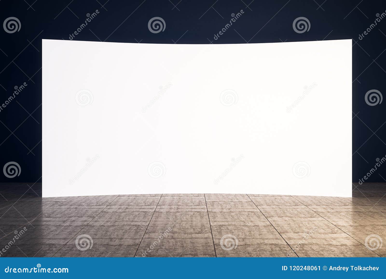 White screen board stock illustration. Illustration of blank - 120248061