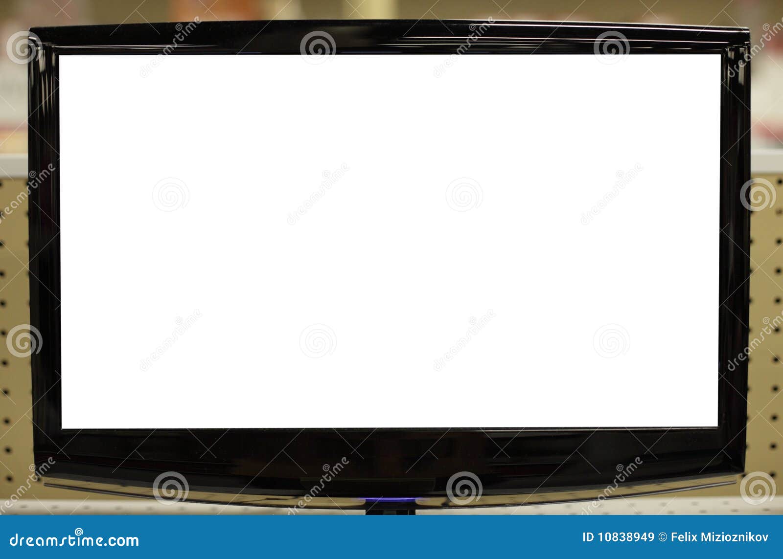 White Screen flat panel tv stock image. Image of television - 10838949