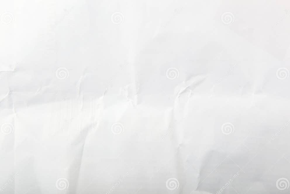 White Scrunched Paper Surface Stock Photo - Image of detail, material ...