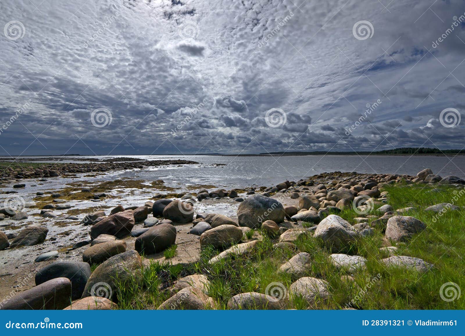 White Sea stock image. Image of cloudy, clouds, north - 28391321