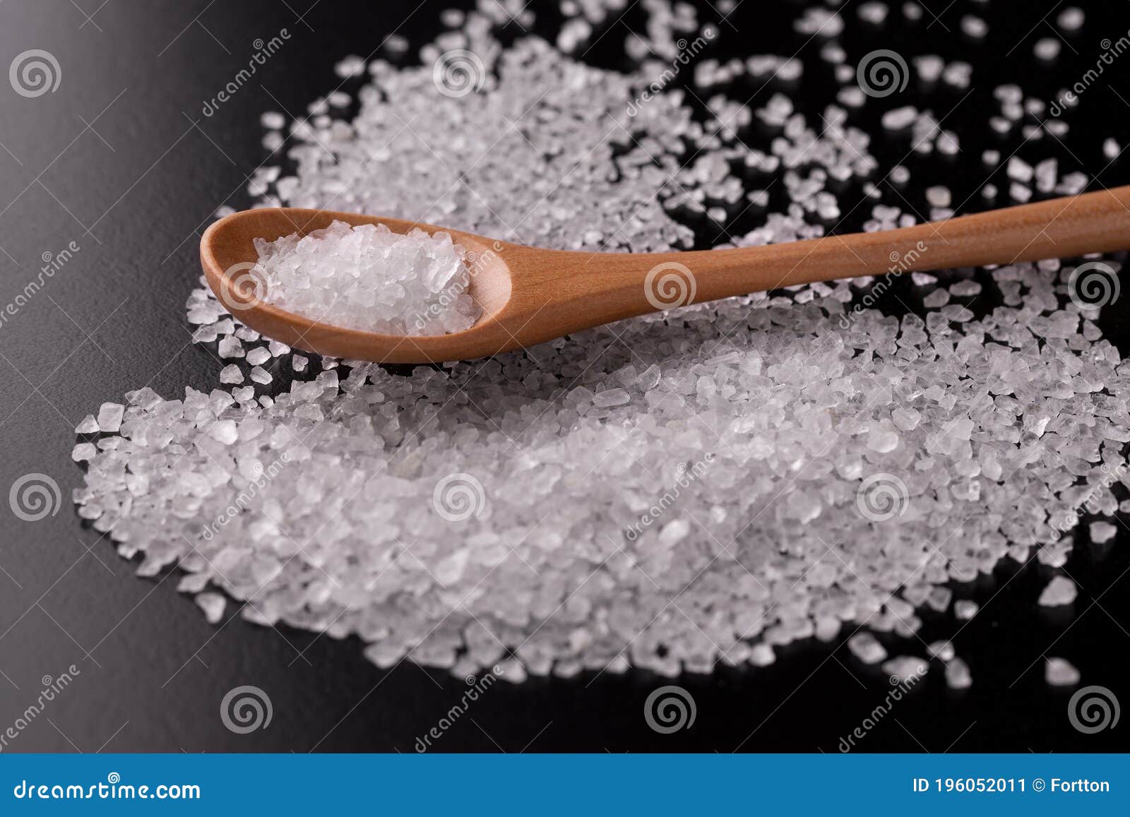 White sea salt close up stock image. Image of bath, isolated - 196052011