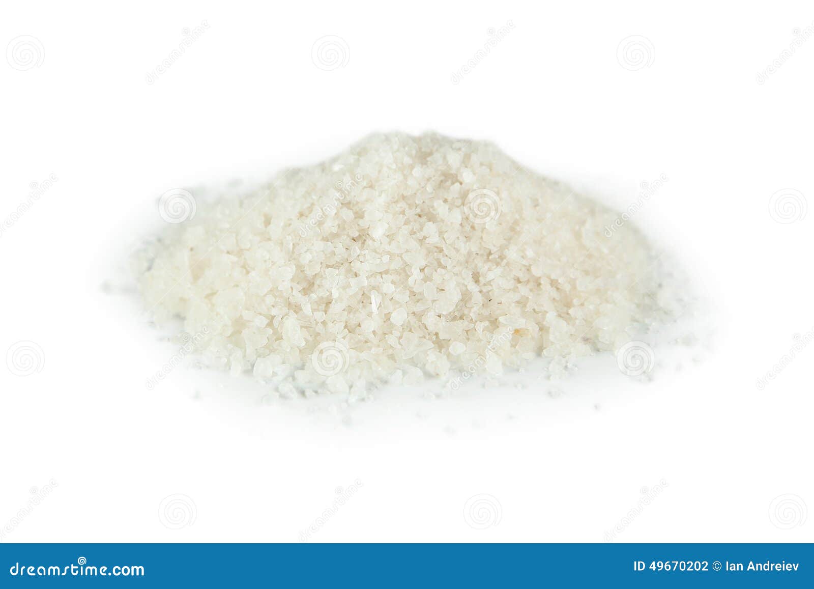White Sea Salt Pile Isolated on a White Stock Photo - Image of cosmetic ...