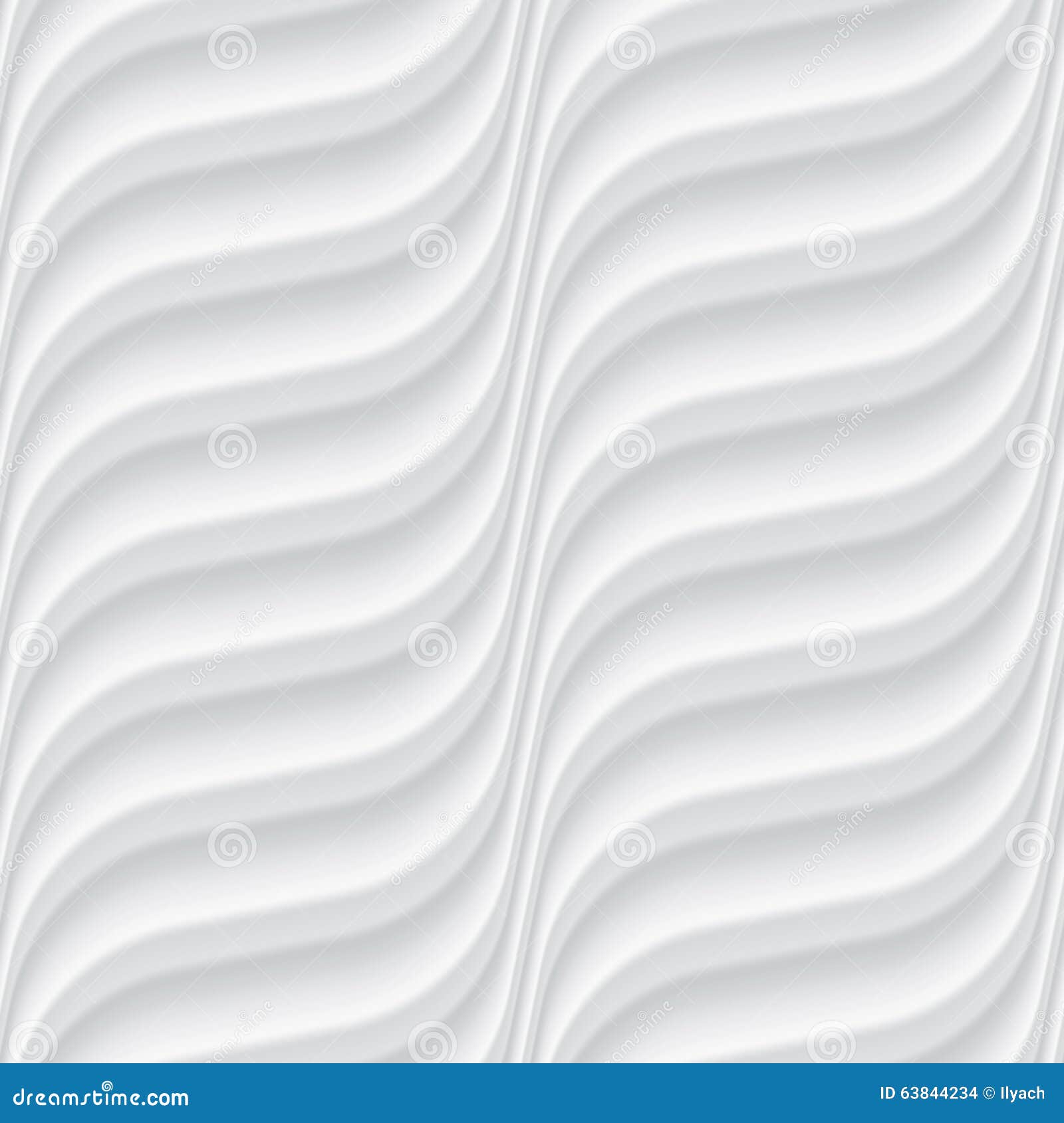 White Seamless Background Panel with Wavy Texture Stock Illustration ...