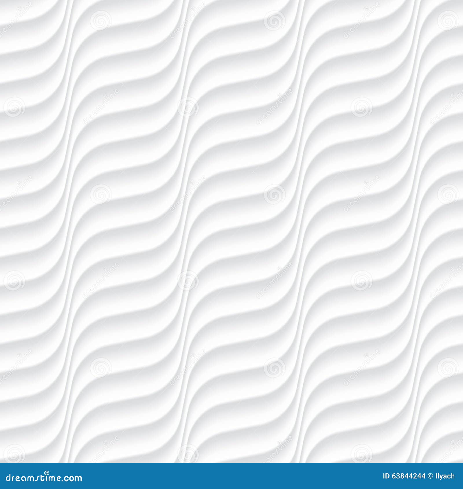 White Seamless Background Panel with Wavy Texture Stock Illustration ...