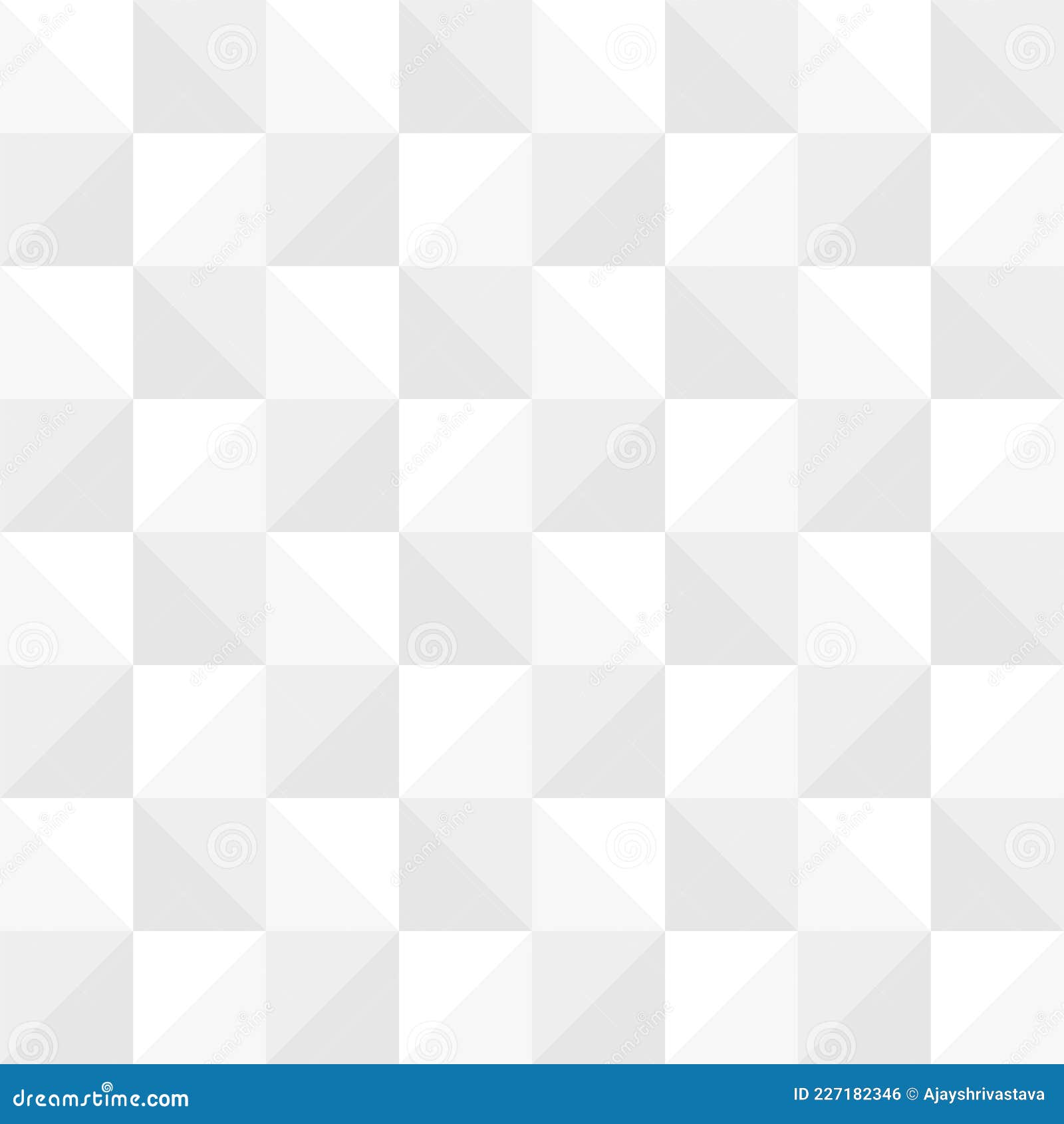 White Seamless Pattern Triangle Square Stock Vector - Illustration of ...