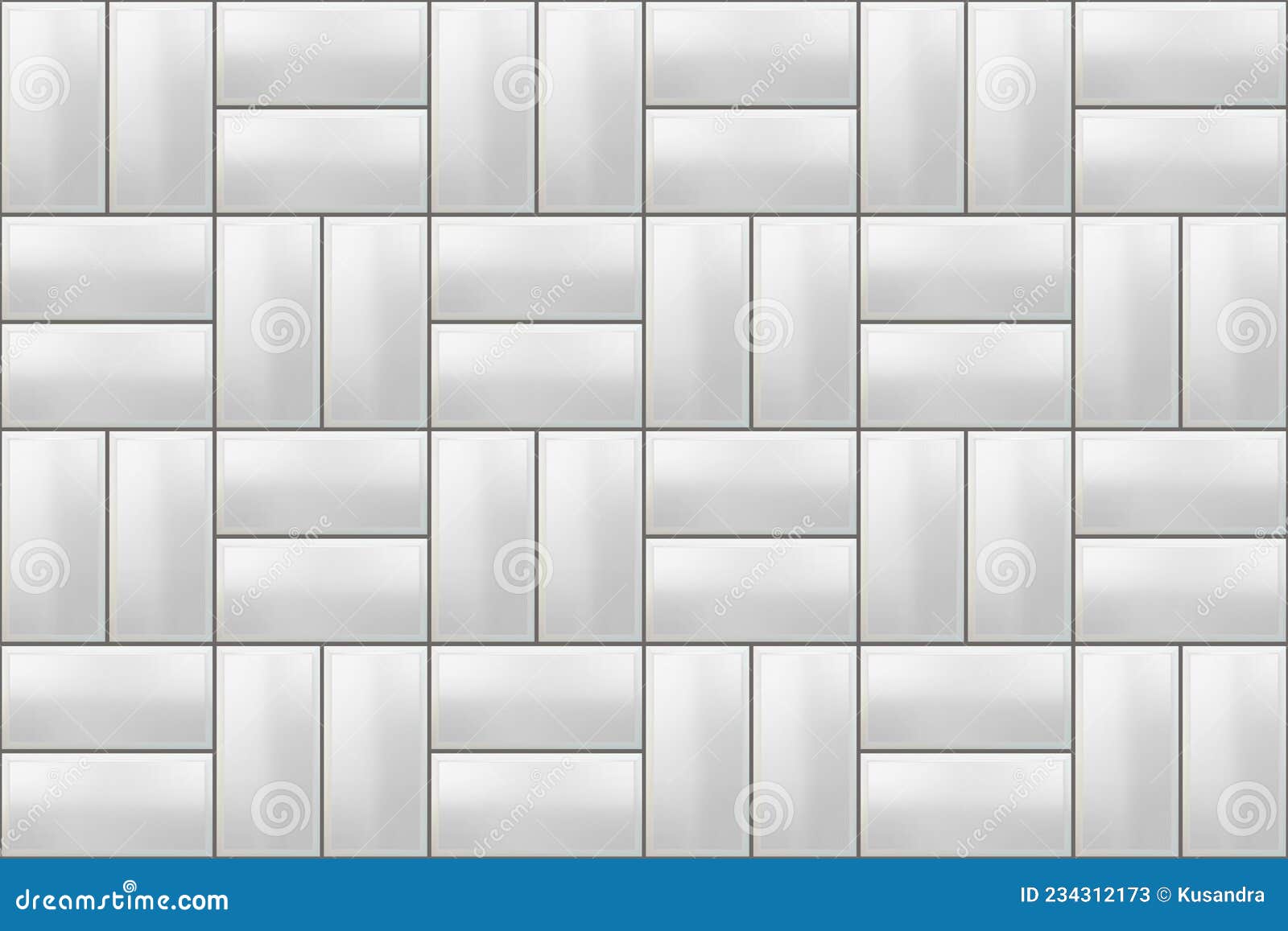 White Seamless Subway Tile Pattern. Vector Metro Wall or Floor Texture ...