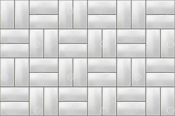 White Seamless Subway Tile Pattern. Vector Metro Wall or Floor Texture ...