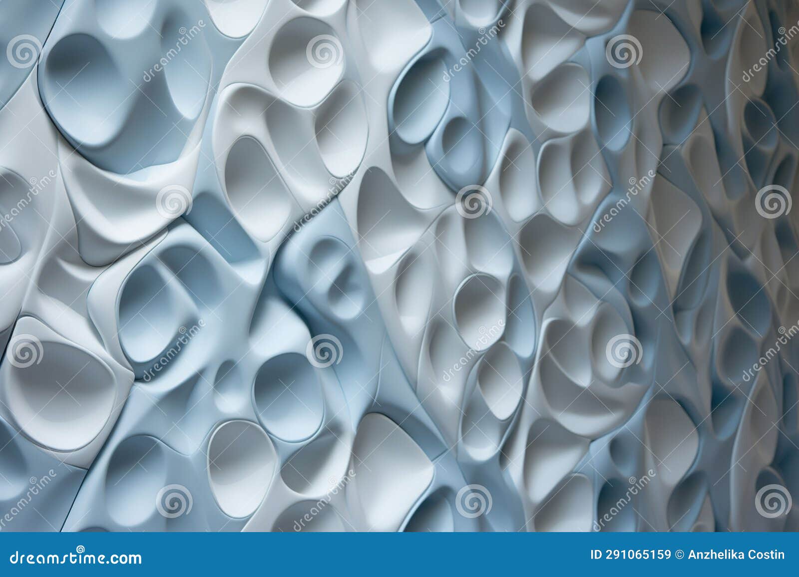 White Seamless Texture. Wavy Background. Interior Wall Decoration. 3D ...