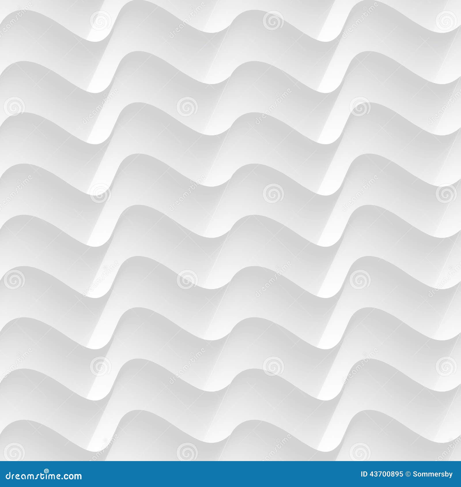 White Seamless Waves Abstract Pattern Stock Vector - Illustration of ...
