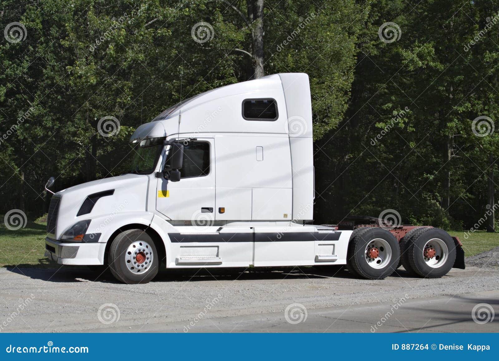 White Semi stock photo. Image of motor, style, fast, tractor - 887264