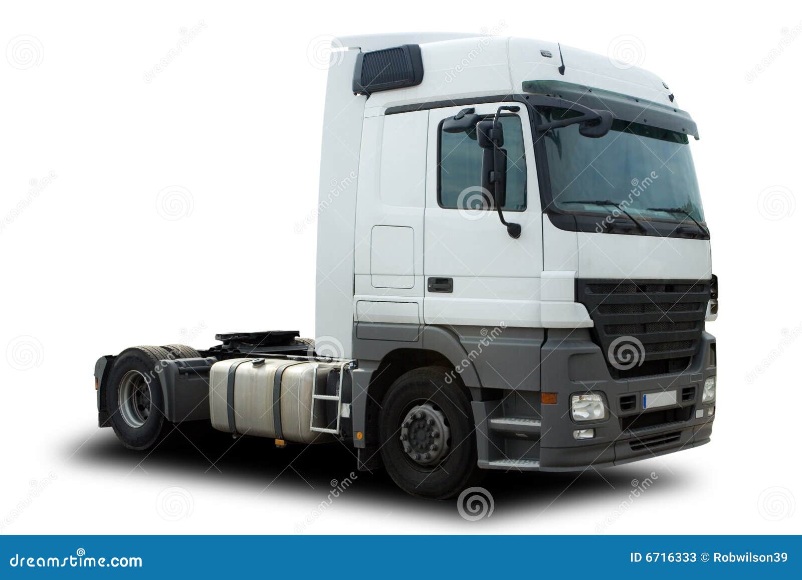 White Semi Cab stock image. Image of goods, load, isolated - 6716333