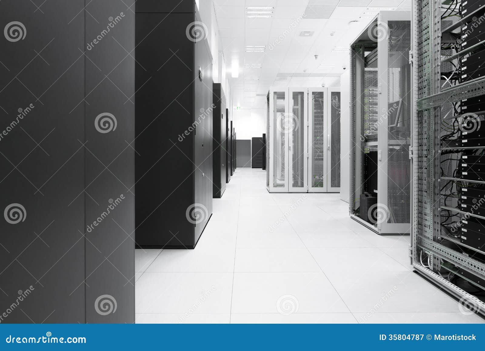 White Server Room Network stock image. Image of global - 35804787