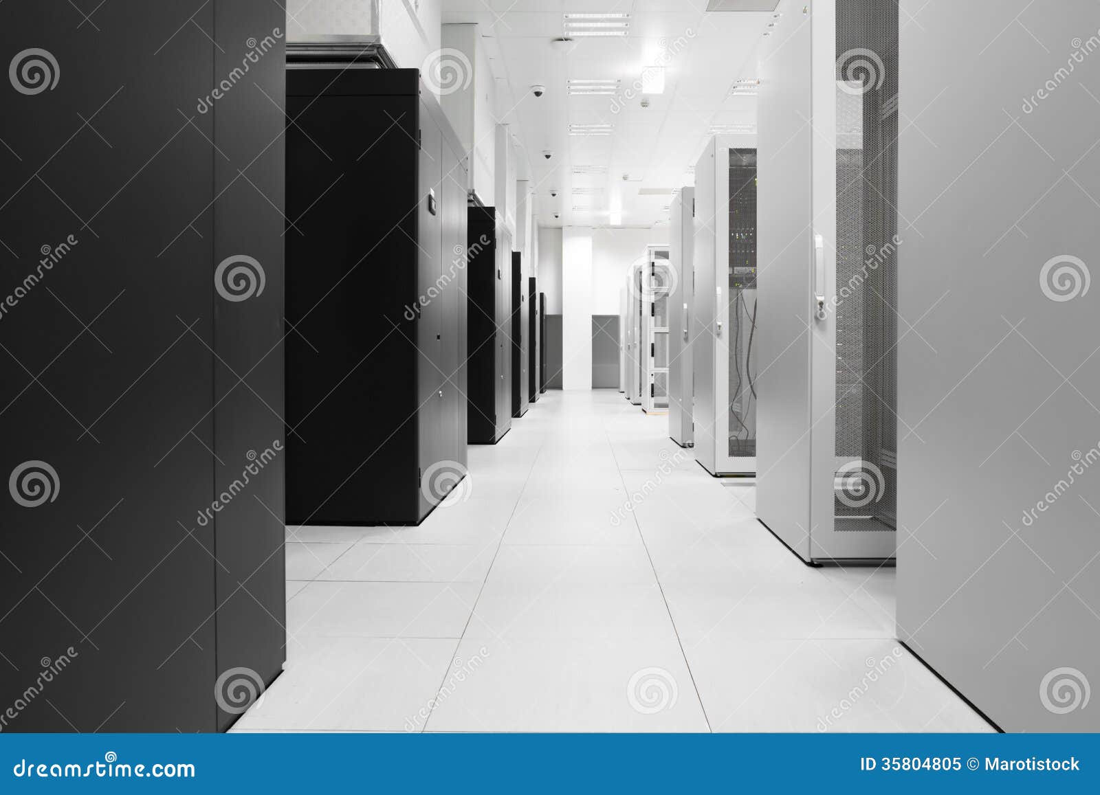 White Server Room Network stock image. Image of network - 35804805