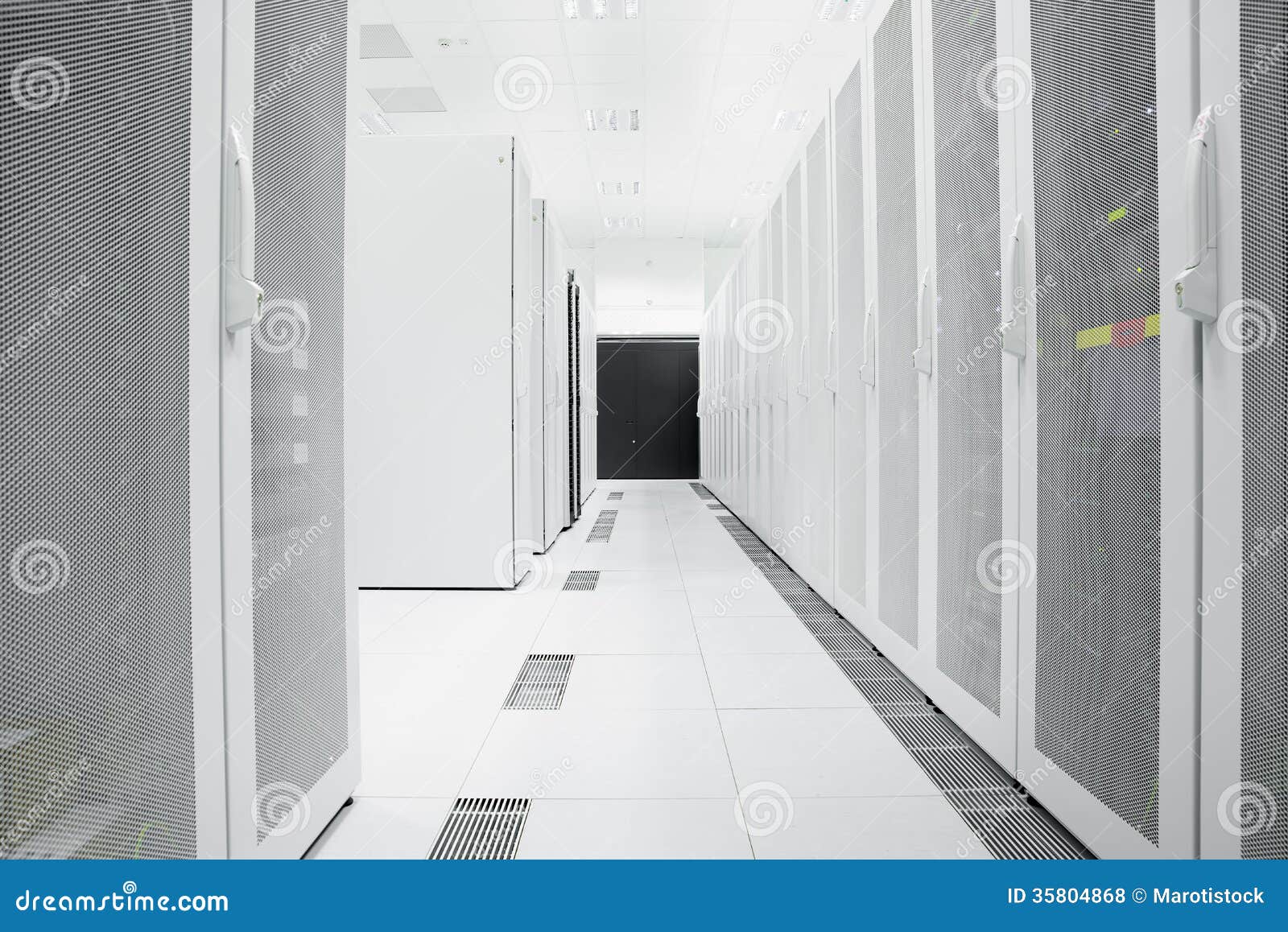 White Server Room Network stock photo. Image of cluster - 35804868