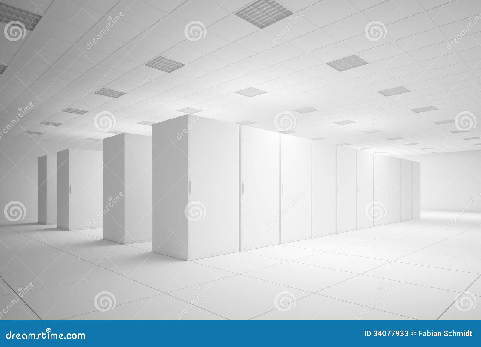 White server room stock illustration. Illustration of industry - 34077933
