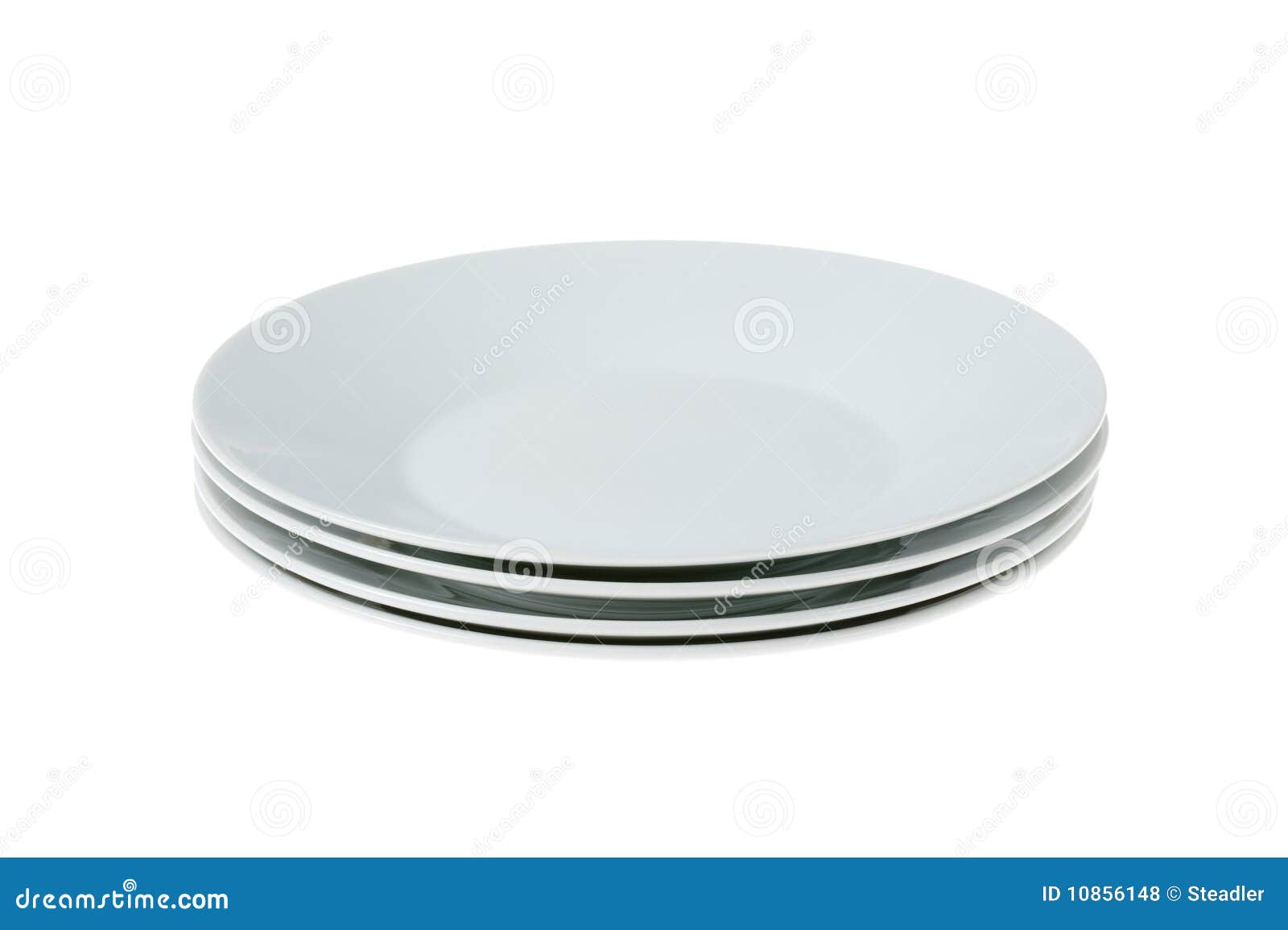 White Shallow Plate stock photo. Image of white, empty - 10856148