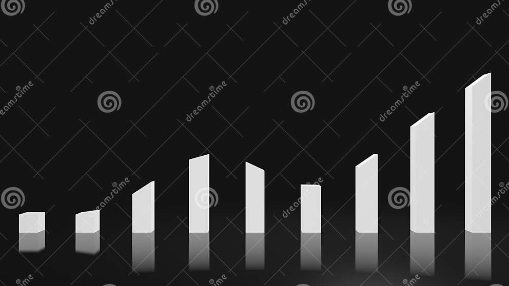 A White Sharp Rising and Falling Graph Stock Illustration ...