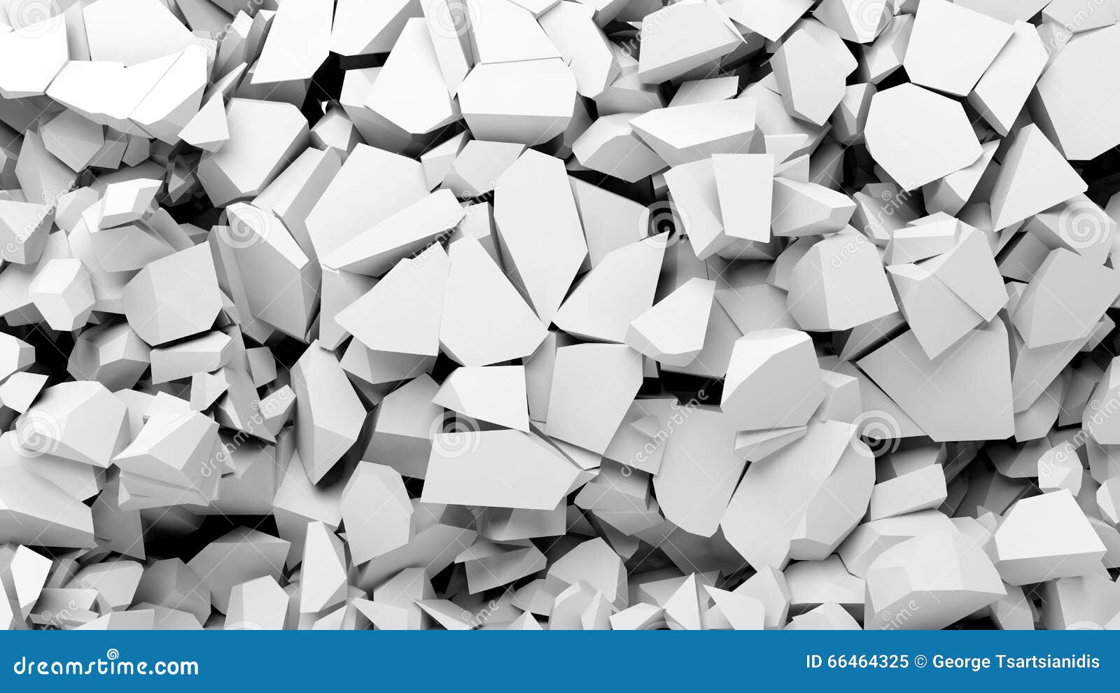 White Shattered Pieces of Stone Stock Illustration - Illustration of ...