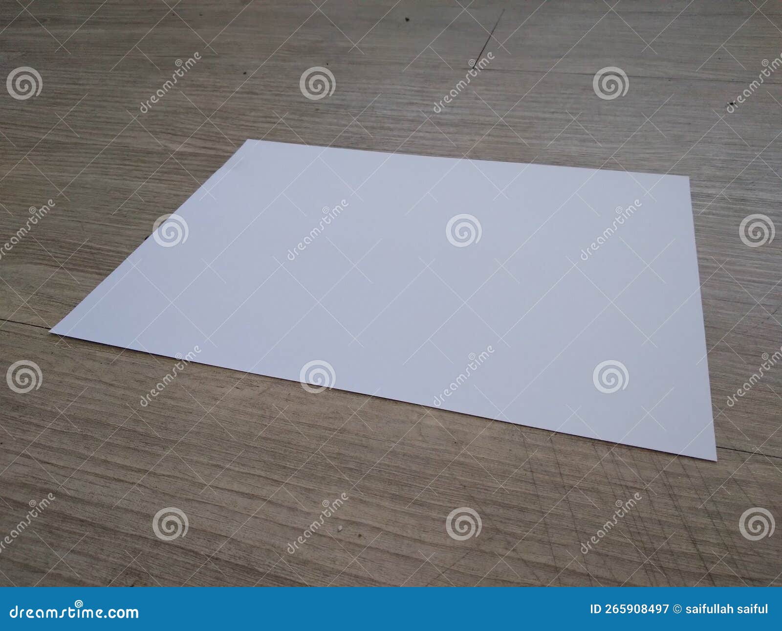 A White Sheet of Paper that Fell on the Floor Stock Image - Image of ...