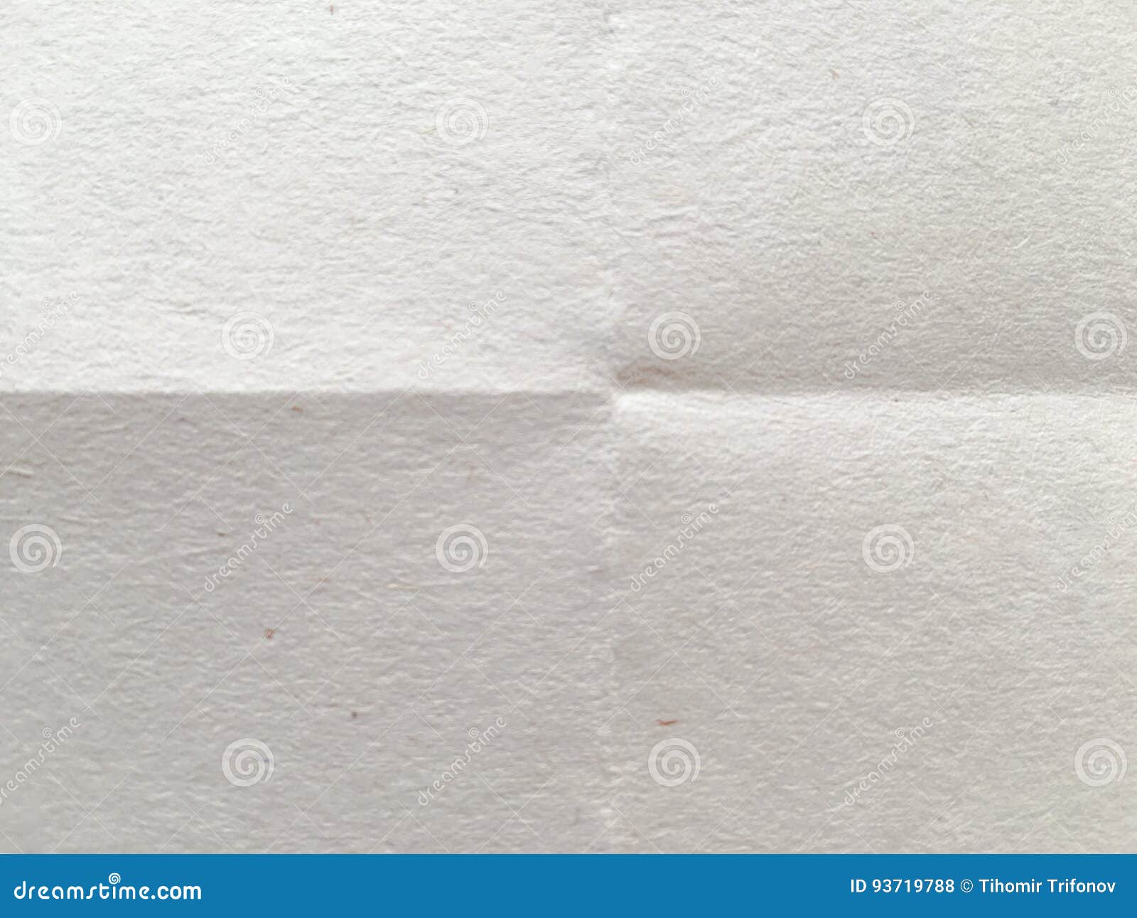 White Sheet of Paper Folded in Four Stock Photo - Image of dirty ...