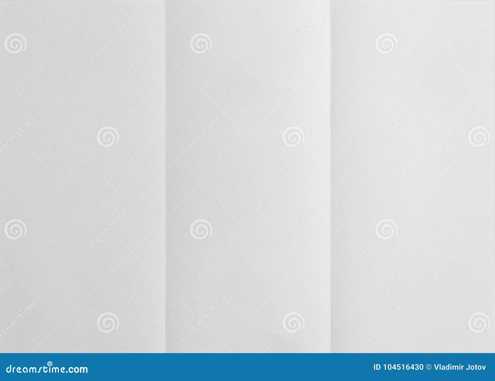 White Sheet of Paper Folded in Three Stock Photo - Image of backdrop ...
