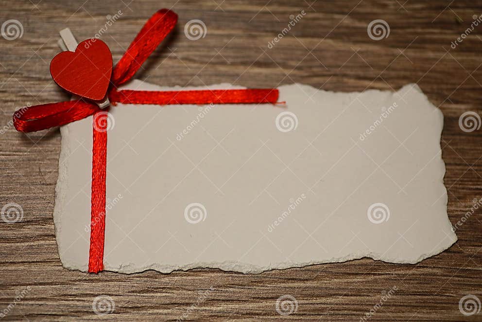 White Sheet Paper Love Notes and Heart Shape Stock Image - Image of ...